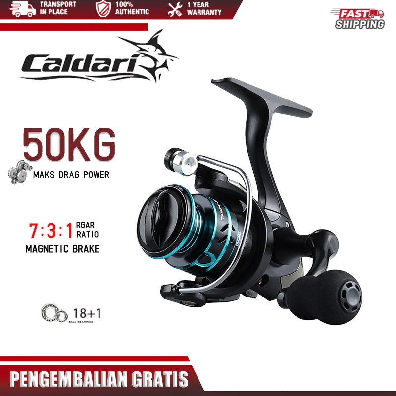 Jual Reel Pancing HZ Metal Saltwater asli besi daido fishing reel 50kg ...