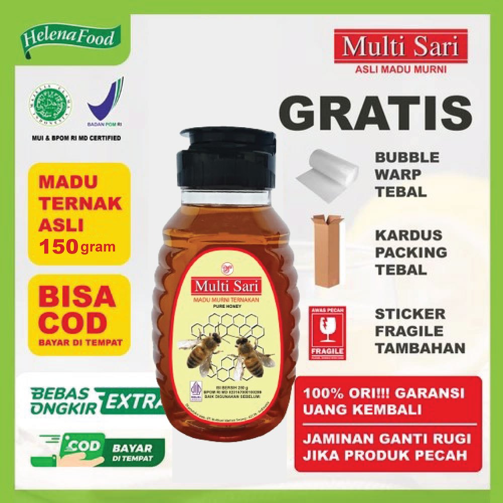 Jual Madu Ternak Asli Multisari Reguler 150 gr | Shopee Indonesia