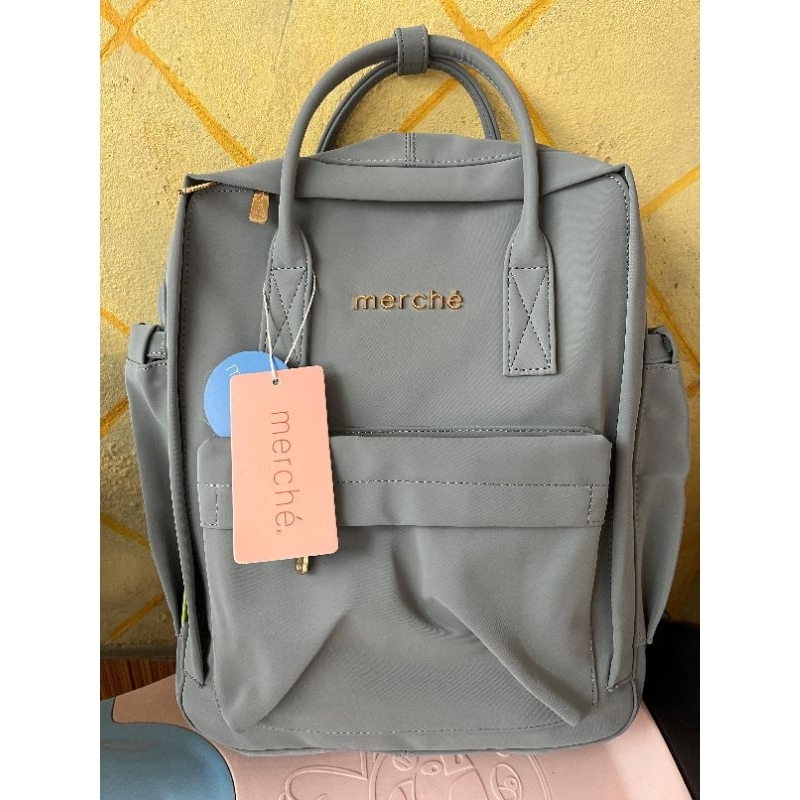 Jual [NEW] Merche Bree Backpack Grey | Shopee Indonesia