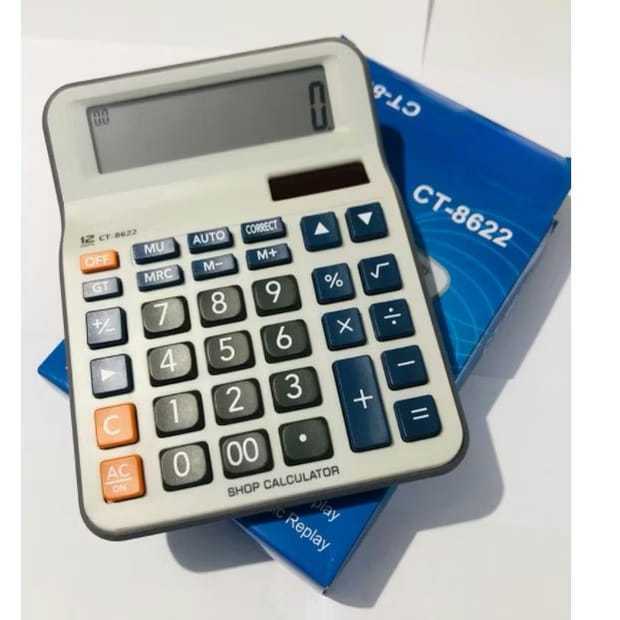 Jual Calculator Kalkulator Dagang 12 Digit SDC 8622 CT8622 Warna Putih ...