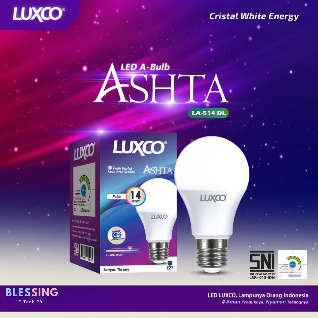 Jual LAMPU LED LUXCO ASHTA 14 WATT WARNA PUTIH HEMAT ENERGI | Shopee Indonesia