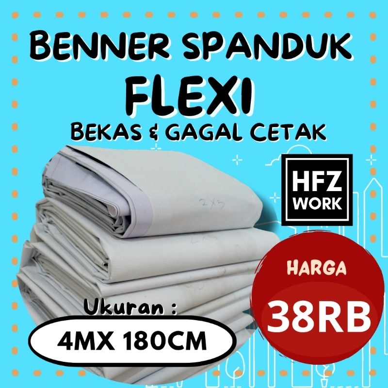 Jual BENNER SPANDUK FLEXY BEKAS 4MX1.8M | Shopee Indonesia
