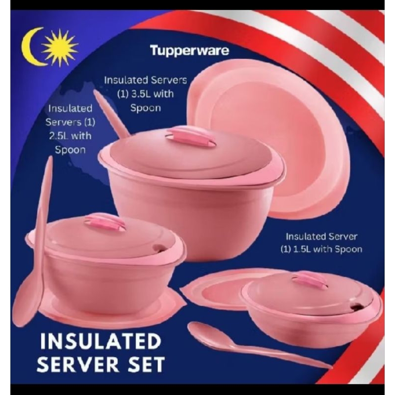 Jual Tupperware instulated server set | Shopee Indonesia