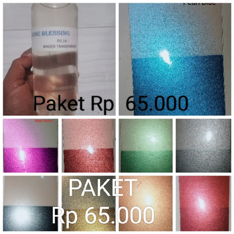 Jual Cat PU Binder Bening @500ml + Pigmen mutiara 50 gram/Paket 65.000 ...