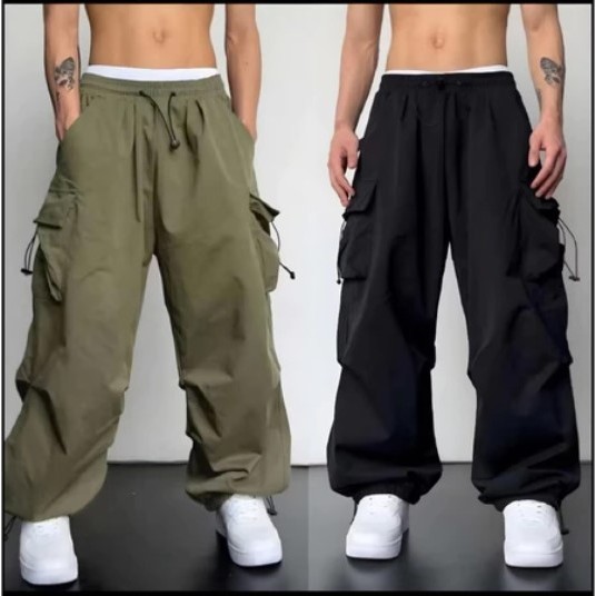 Jual Celana Cargo Panjang Pria Dewasa Tali Serut Highwaist Korean Stail Casual Terbaru | Shopee ...