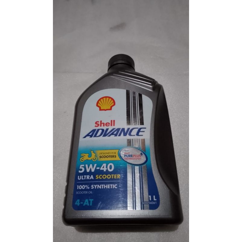 Jual OLI MOTOR SHELL ADVANCE 5W-40 ULTRA SCOOTER 1 LITER | Shopee Indonesia