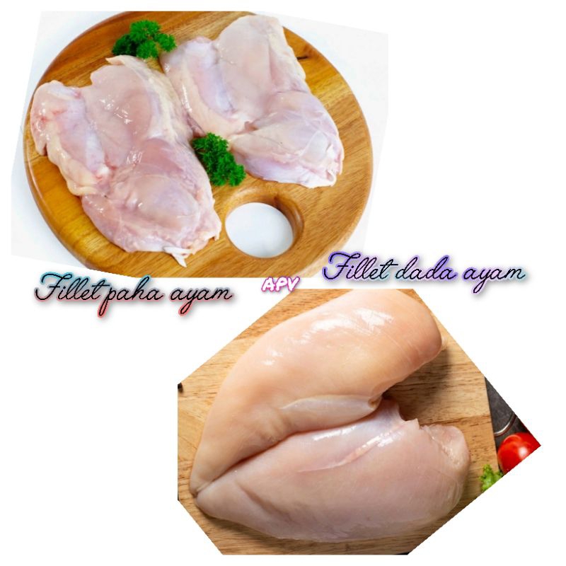 Jual daging fillet dada & paha ayam segar fresh tanpa tulang&kulit ...