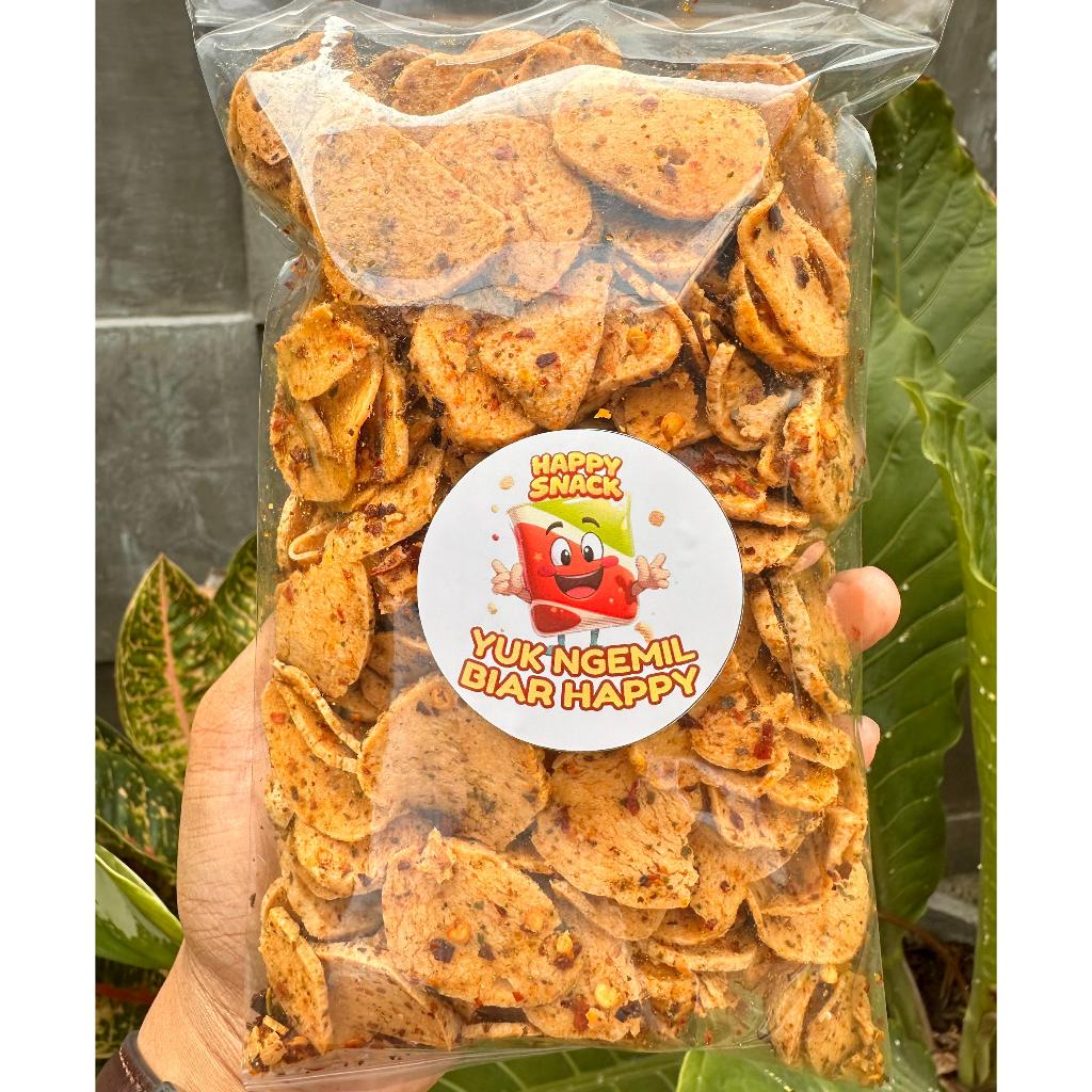 Jual Basreng chili oil Happy Snack kemasan praktis 200gram cemilan ...