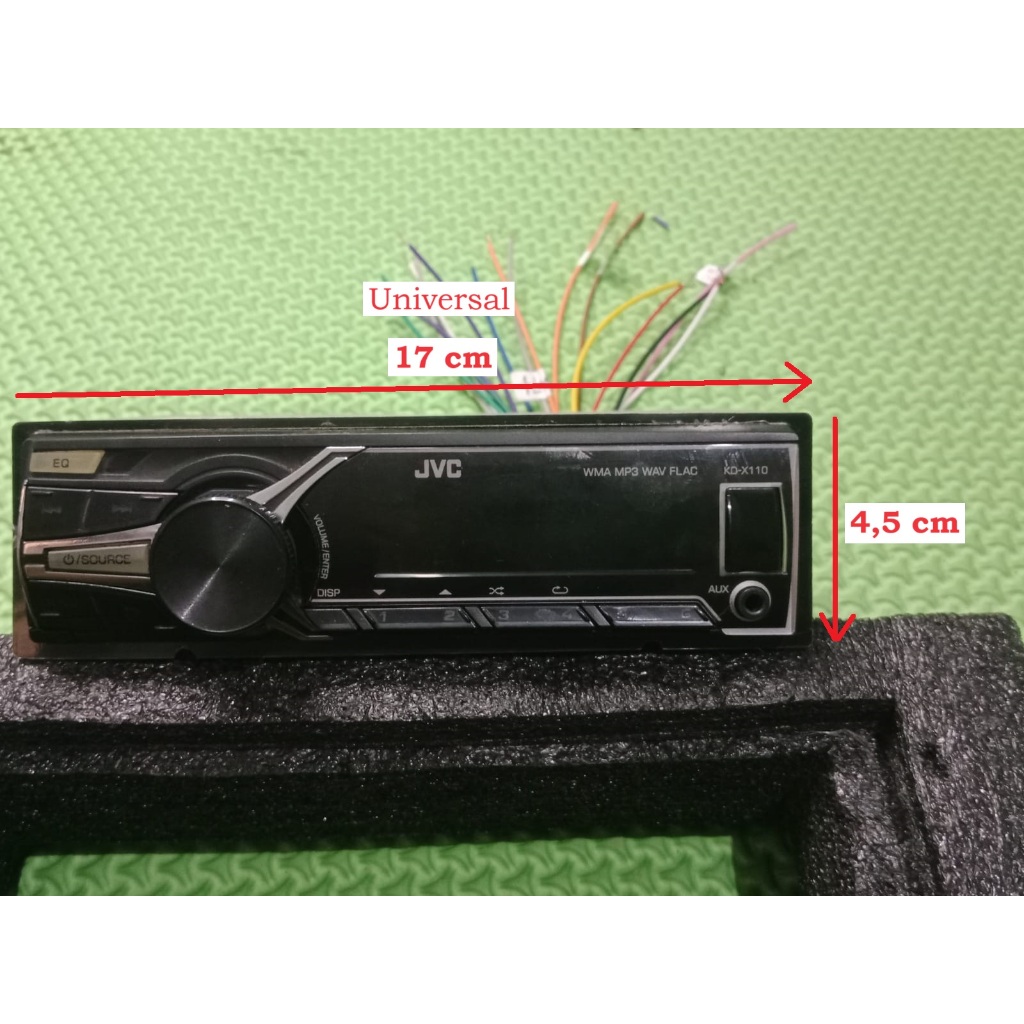 Jual Head Unit JVC KD-X110N. Ori Datsun. Gratis Soket. Kondisi Bekas ...