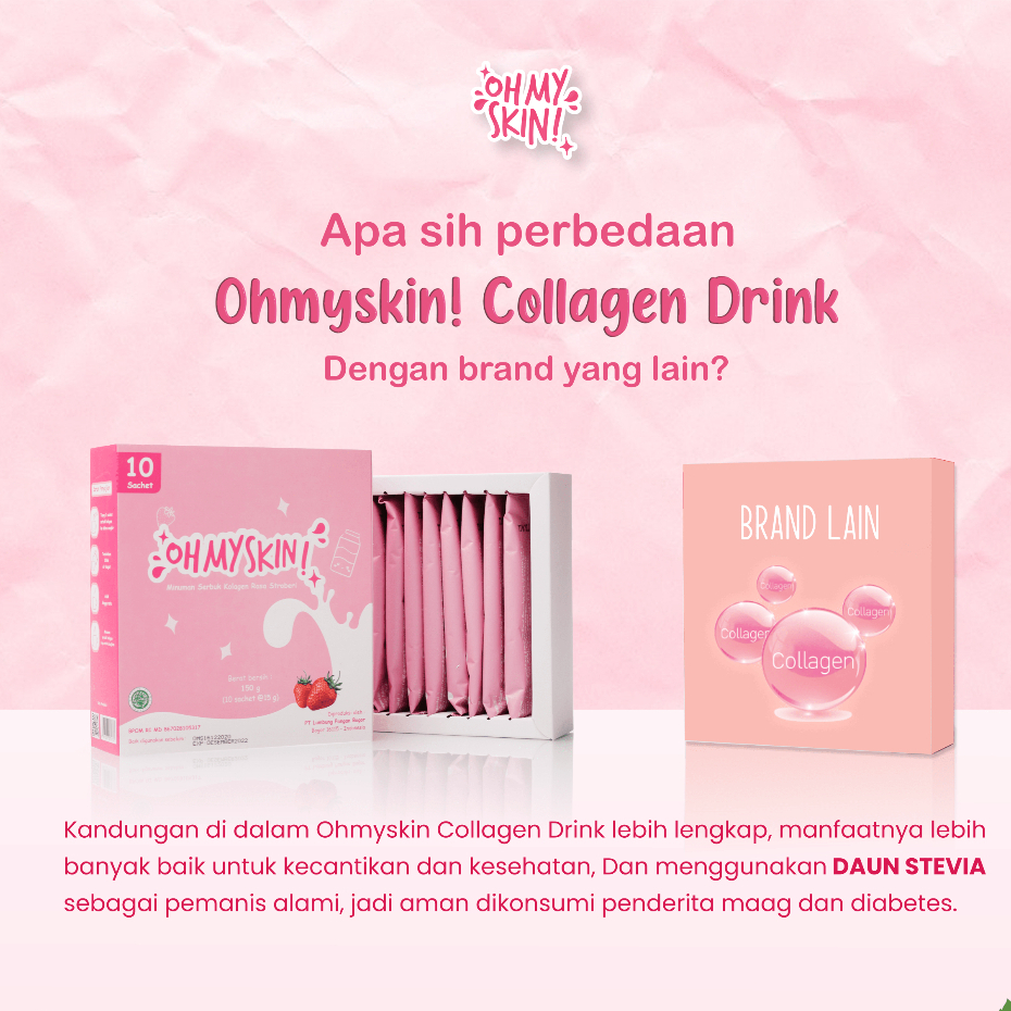 Jual QEILA - Oh My Skin Collagen Beauty Drink | Minuman Pemutih Badan ...