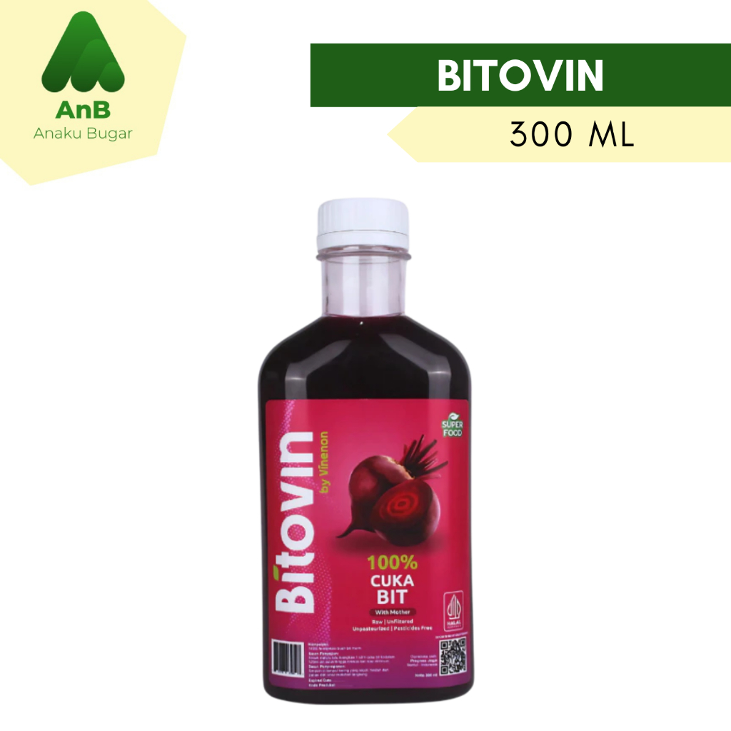 Jual Bitovin Cuka Buah Bit With Mother Suplemen Penambah Darah Menjaga ...