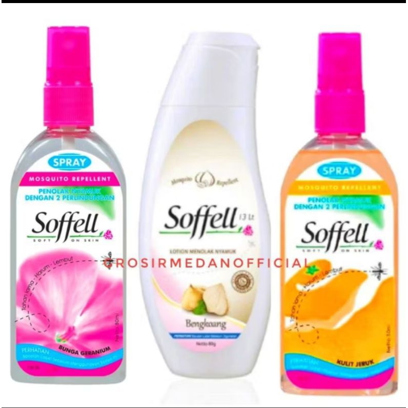 Jual soffel penolak nyamuk dengan 2 perlindungan 80 ml | Shopee Indonesia