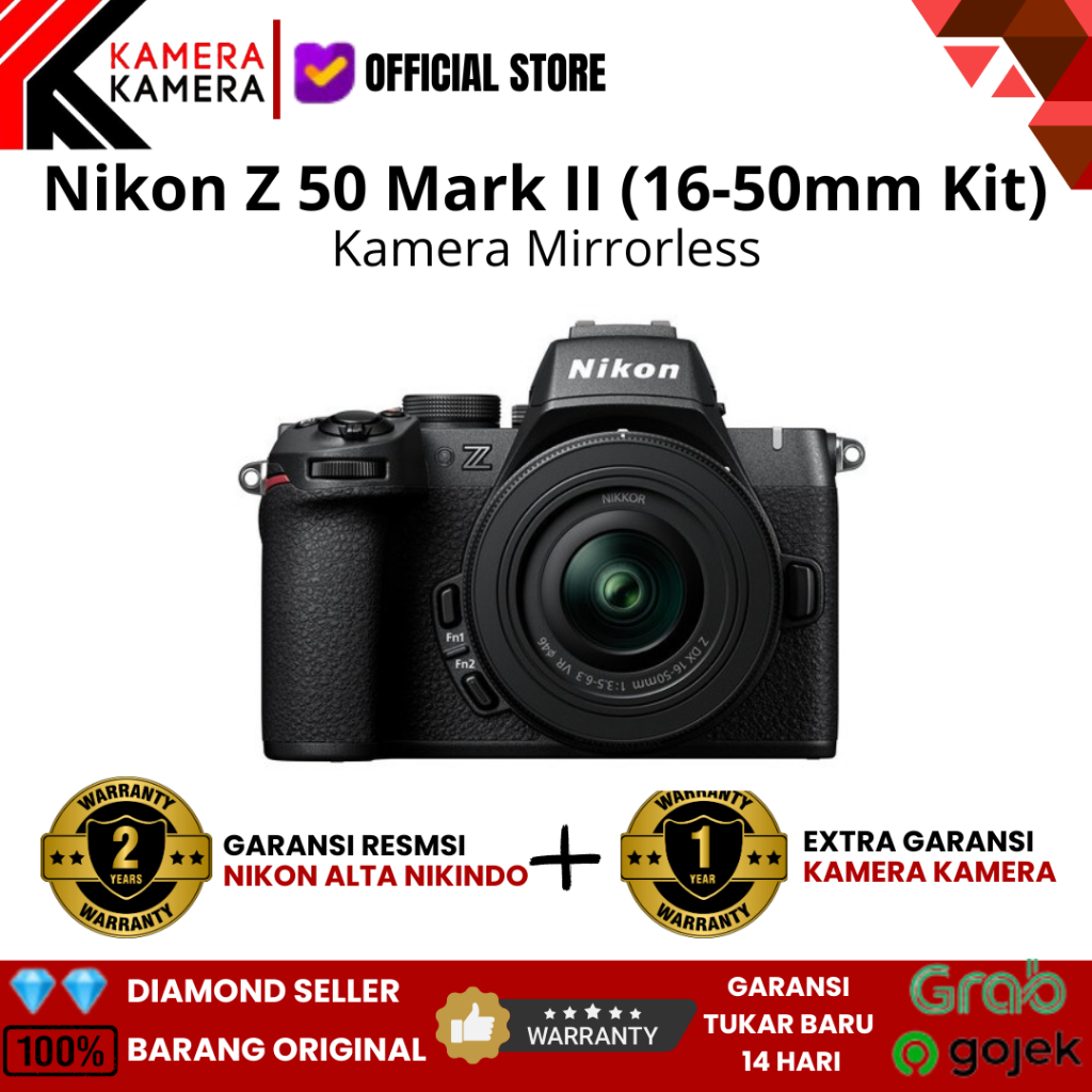 Jual Nikon Z50 II Kit 16-50mm F3.5-6.3 Mirrorless Camera Z50 Mark II Kamera Z50II Garansi Resmi ...