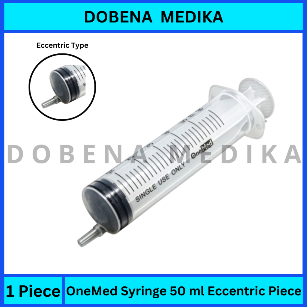 Jual OneMed Syringe 50 ml Eccentric Type | Shopee Indonesia