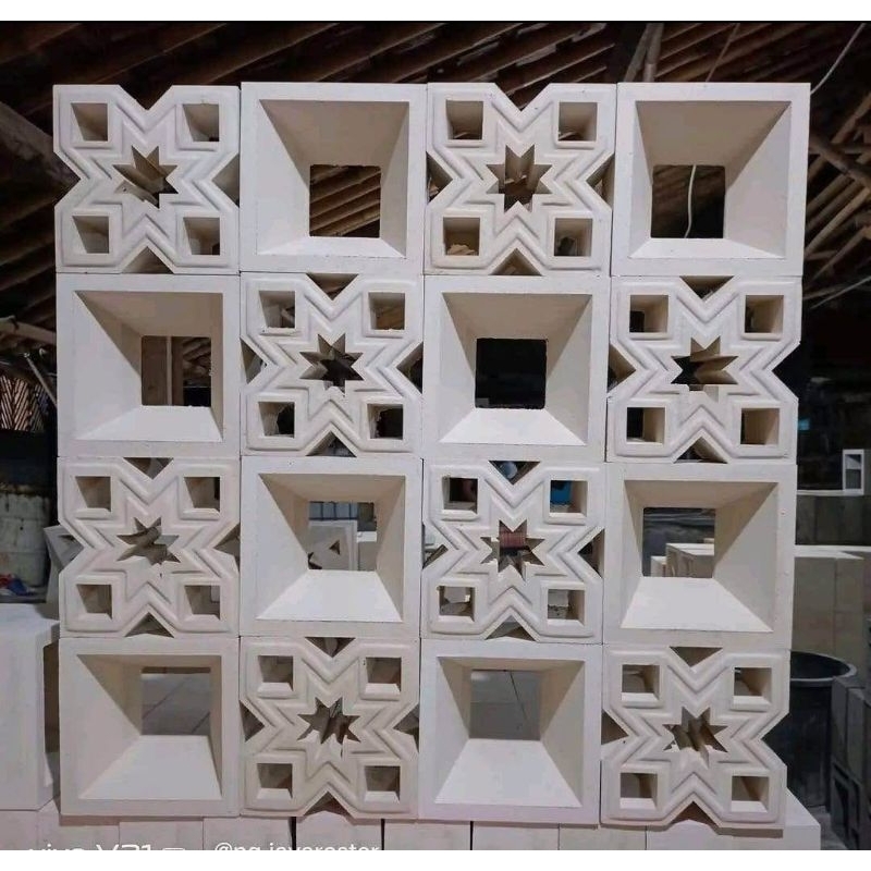Jual ROSTER BETON/SILANG/MOTIF LUBANG KOTAK PAGAR RUMAH MINIMALIS ...