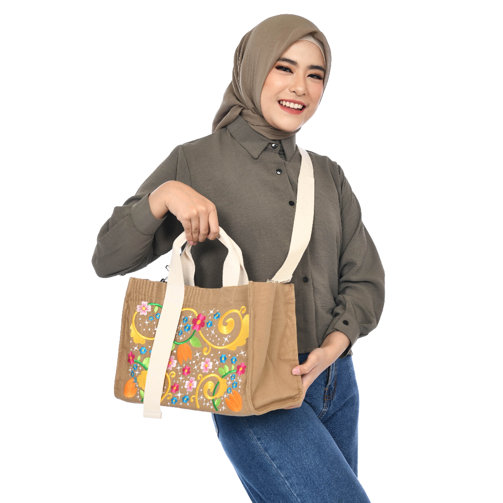 Jual Tote Book / Tas Tote / Totebag ala korea / Totebook Tas Bordir ...