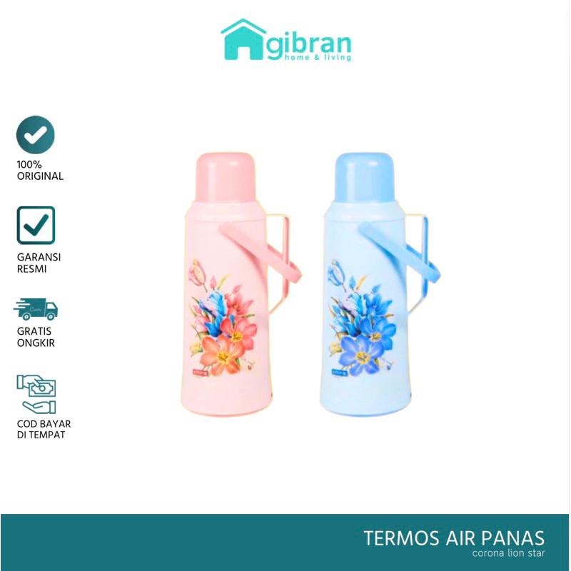 Jual Thermos Air Panas LION STAR HP-9 Vacuum Flask Corona 50 Handle ...
