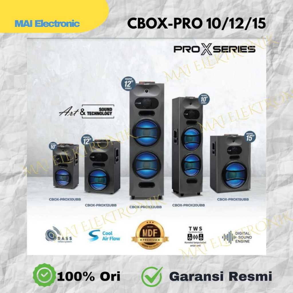Jual SPEAKER AKTIF SHARP PRO X SERIES / SPEAKER SHARP 10 INCH CBOX ...