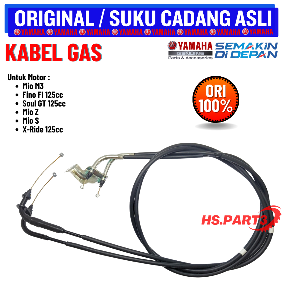 Jual Kabel Gas Mio M3 S Z Soul GT Blue Core Xride Fino Grande 125 ...
