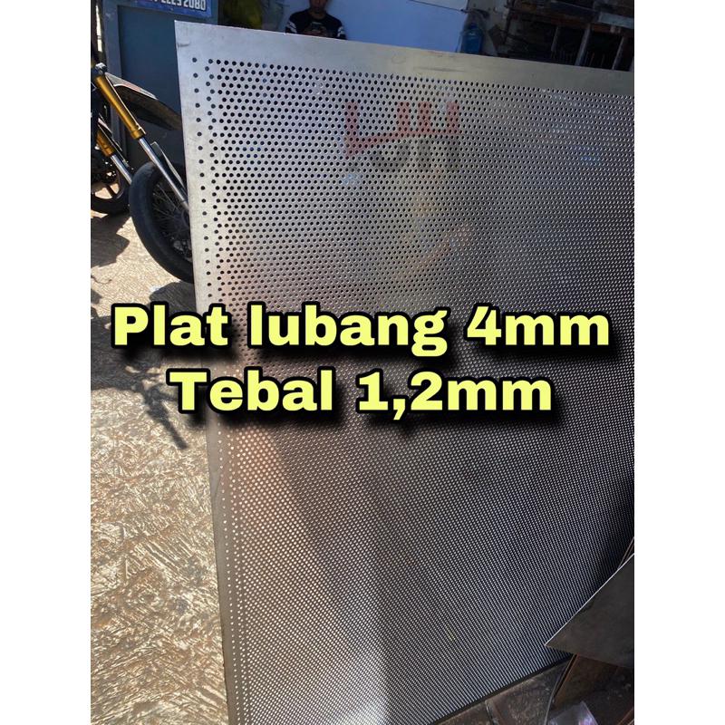 Jual Plat lubang 4mm , tebal 1,2mm . plate perforated bulat. ukuran ...
