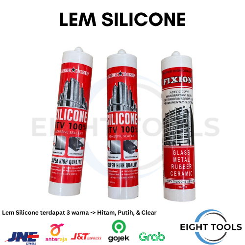 Jual Lem Tabung Silicone / Lem Kaca / Lem Tabung Sealent / Lem Silicone ...