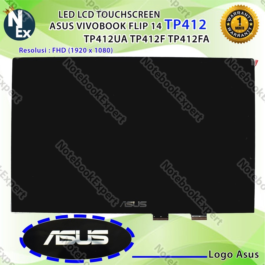 Jual LED LCD TOUCHSCREEN ASUS VIVOBOOK FLIP 14 TP412 TP412UA TP412F ...