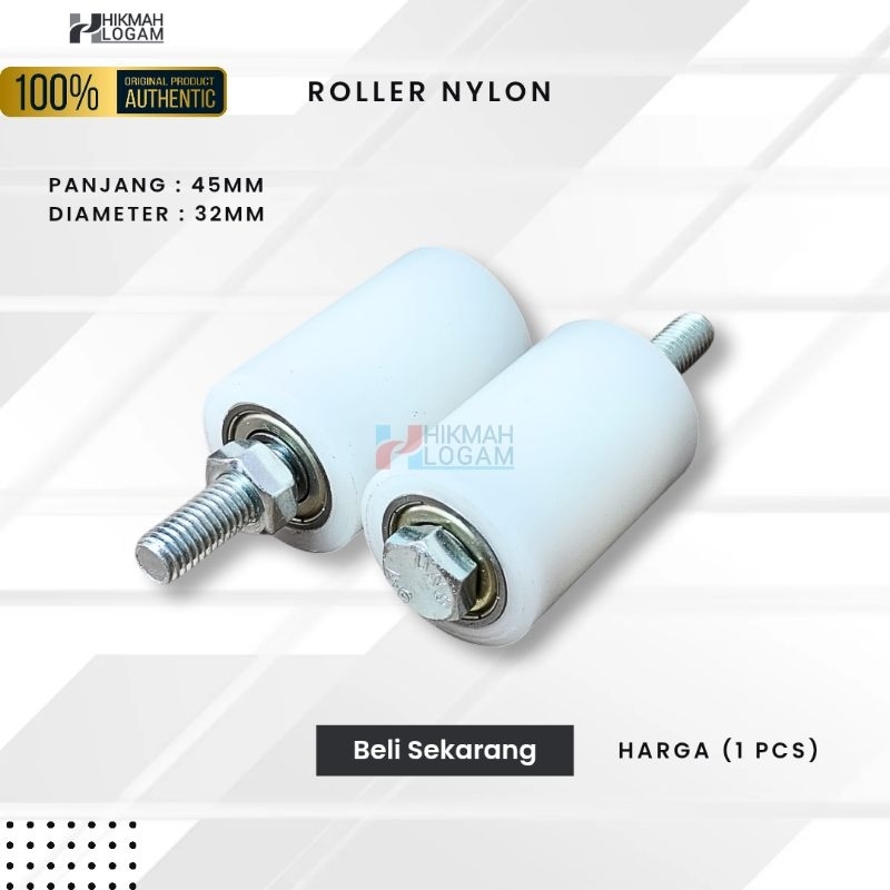Jual Roda Roller Nylon 32×45 - Roller Nilon Pagar Stainless | Shopee ...