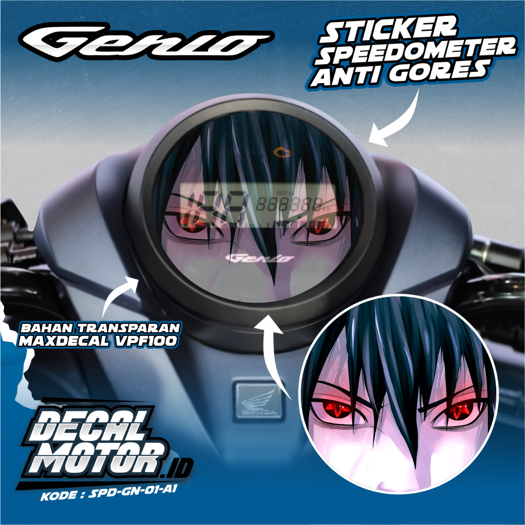 Jual Stiker Antigores Speedometer Genio Transparan Bening Anime Naruto ...