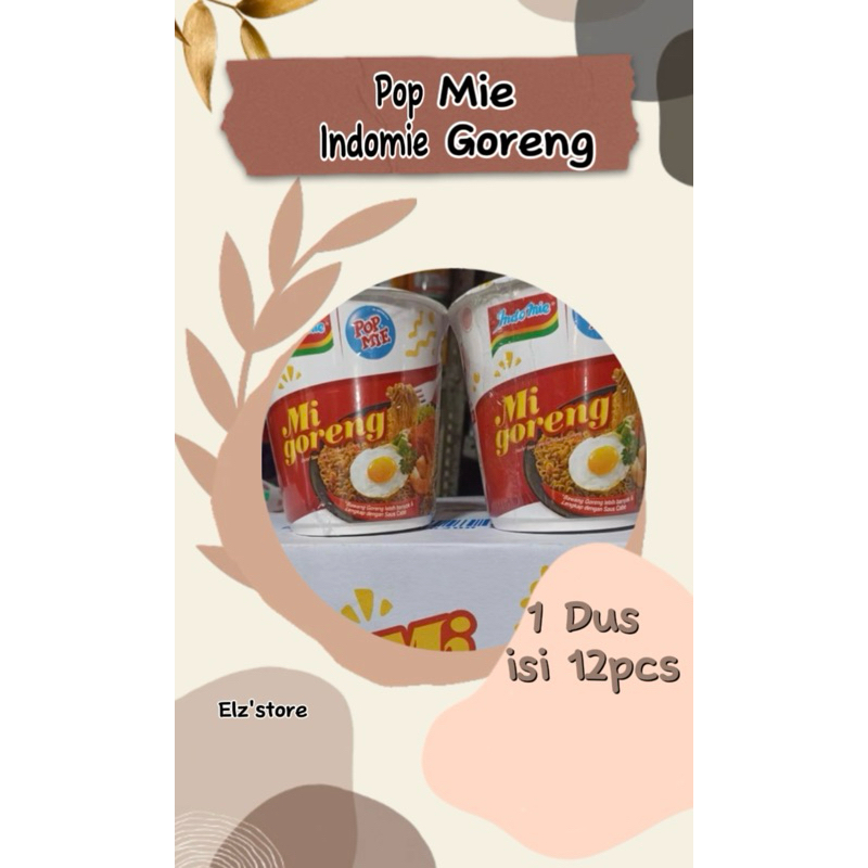 Jual [ 1 dus ] Pop mie mini indomie goreng 1 dus isi 12pcs | Shopee ...