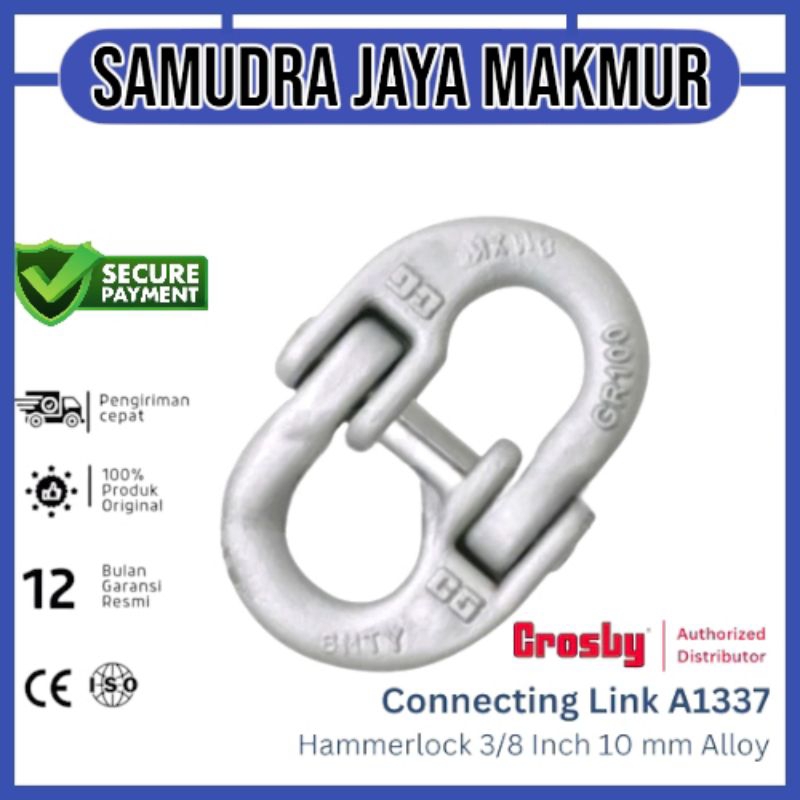 Jual Connecting Link / Hammerlock Alloy CROSBY A1337 3/8 Inch | Shopee ...
