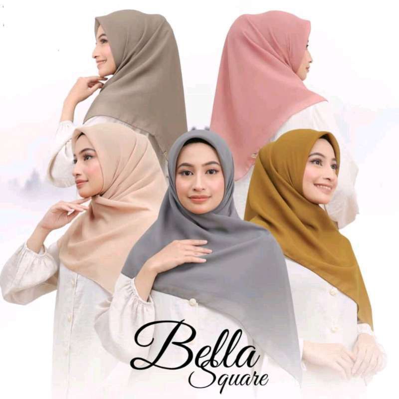 Jual Harga Termurah Jilbab Bella Square Segi Empat/Hijab Bella Square ...