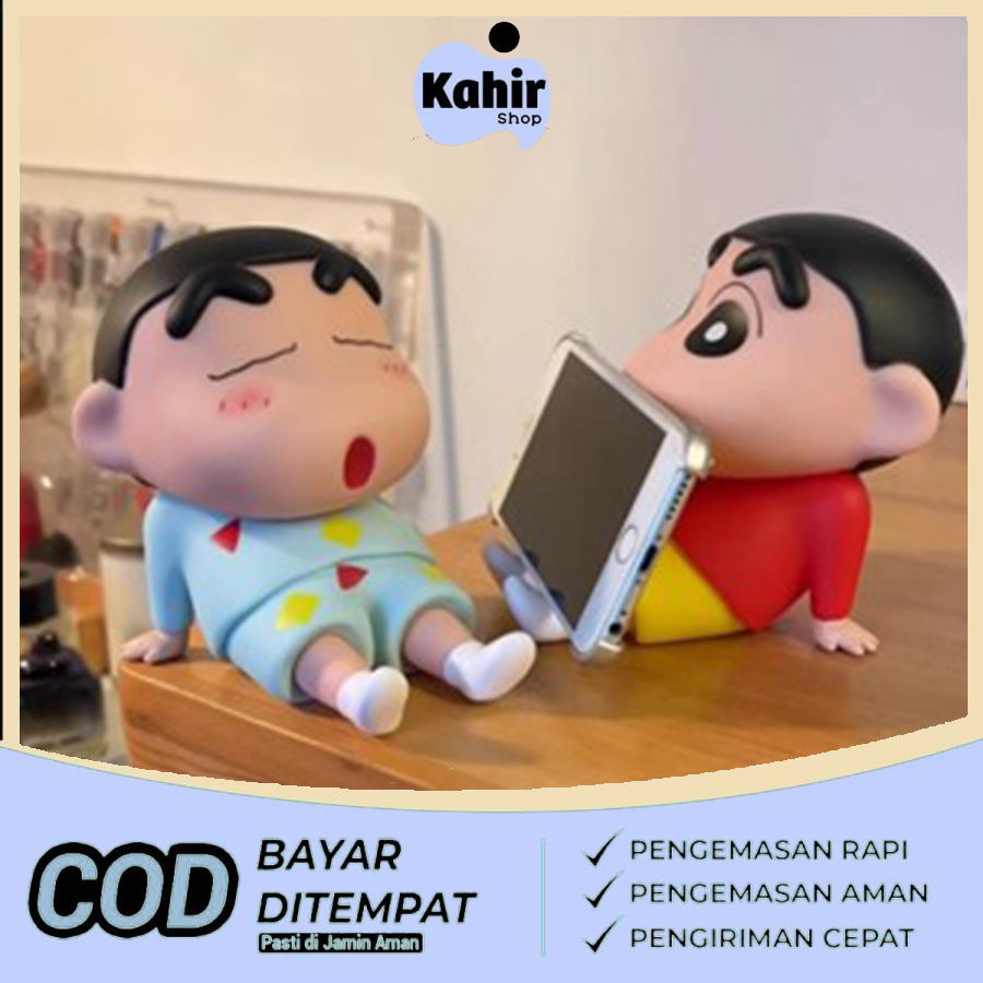 Jual Phone Holder Hp Crayon Shinchan Figure Pajangan Meja Lucu Untuk ...