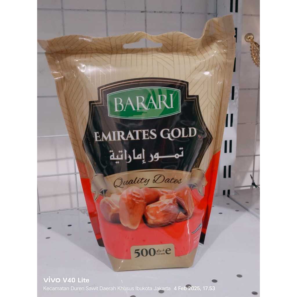 Jual Kurma Barari Emirates Gold Pouch 500gr (CARTONAN) | Shopee Indonesia