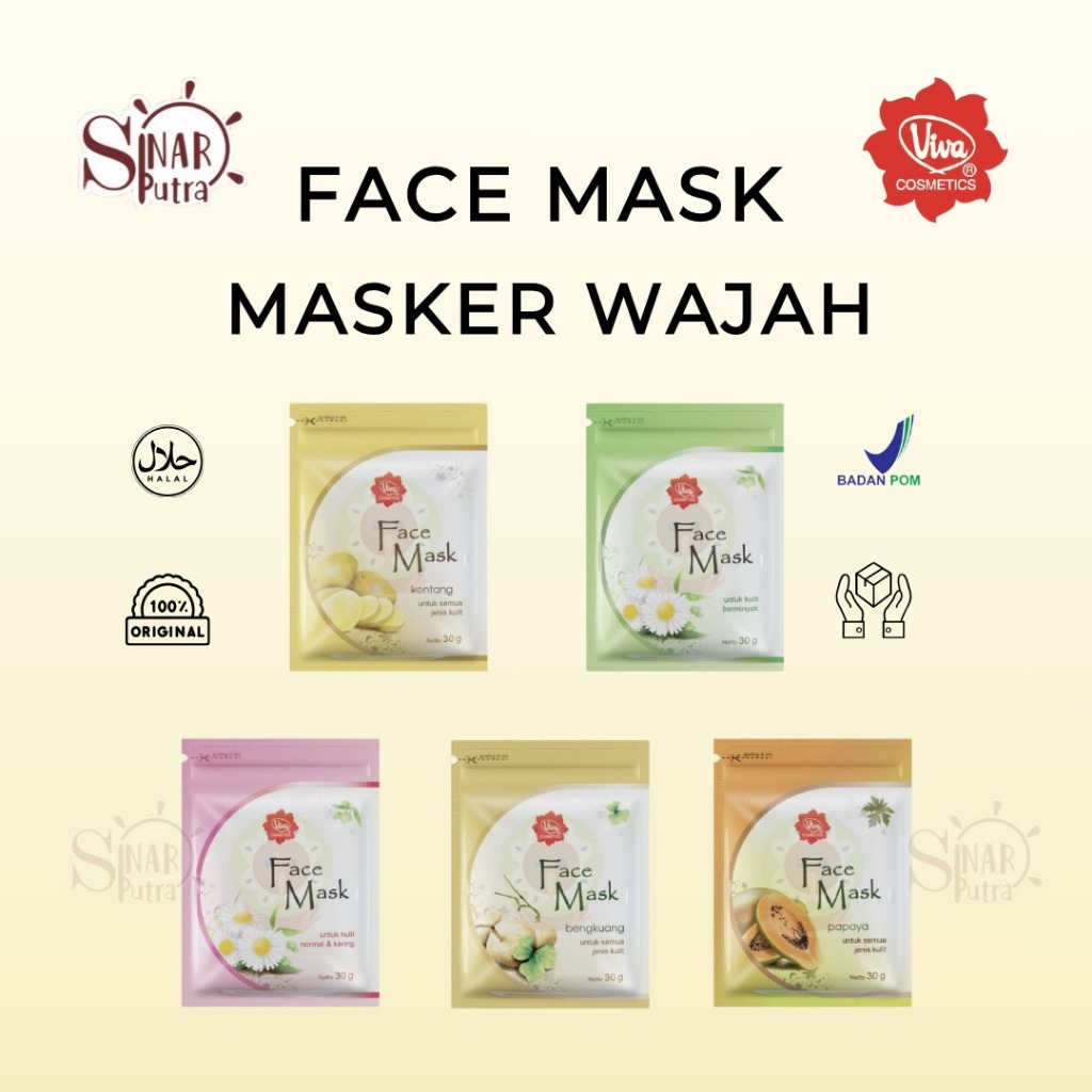Jual Viva Face Mask - Masker Wajah 30gr (Sachet) | Shopee Indonesia