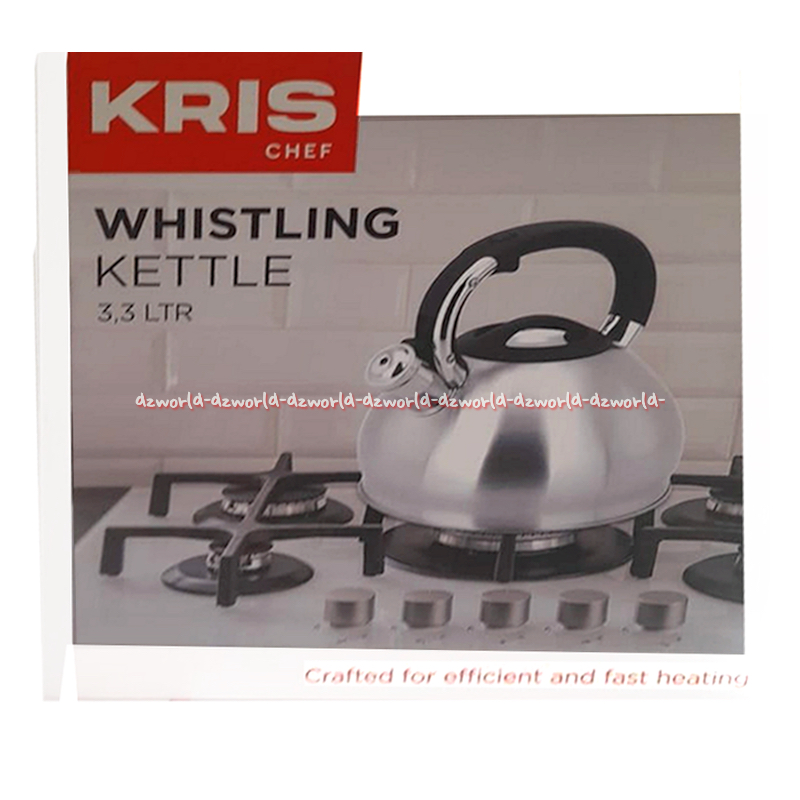 Jual Krischef Whistling Kettle 3.3L Cerek Masak Air Berbunyi Jika Sudah ...