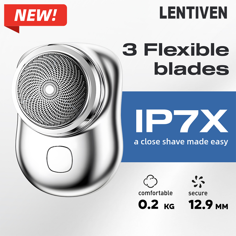 Jual LENTIVEN Alat Cukur Mini Jenggot Kumis Portable Shaver Elektrik ...