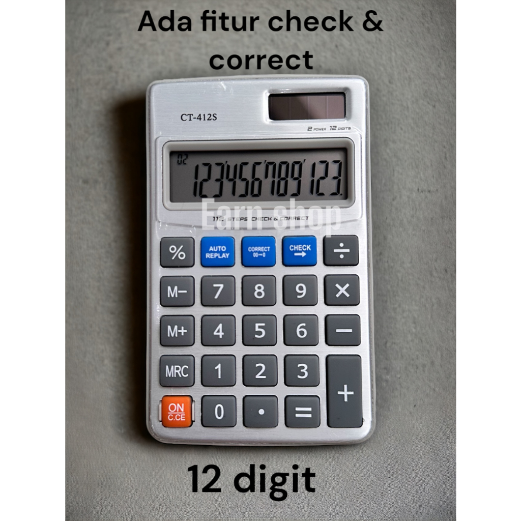 Jual KALKULATOR MINI CT-412S 12 DIGIT | KALKULATOR MINI CT 412S ...