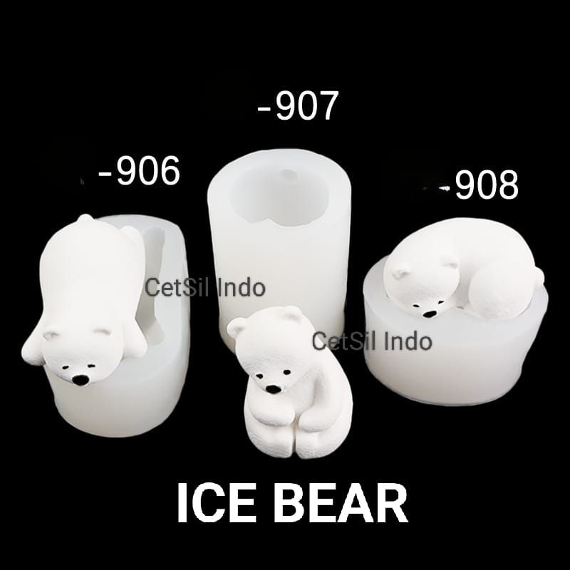 Jual CETAKAN SILIKON BENTUK ICE BEAR BERUANG KUTUB 906 907 908 | Shopee ...