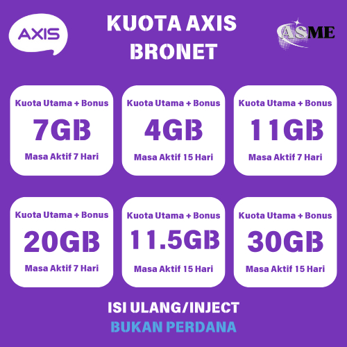 Jual PAKET DATA AXIS BRONET HARGA SUPER MURAH | Shopee Indonesia