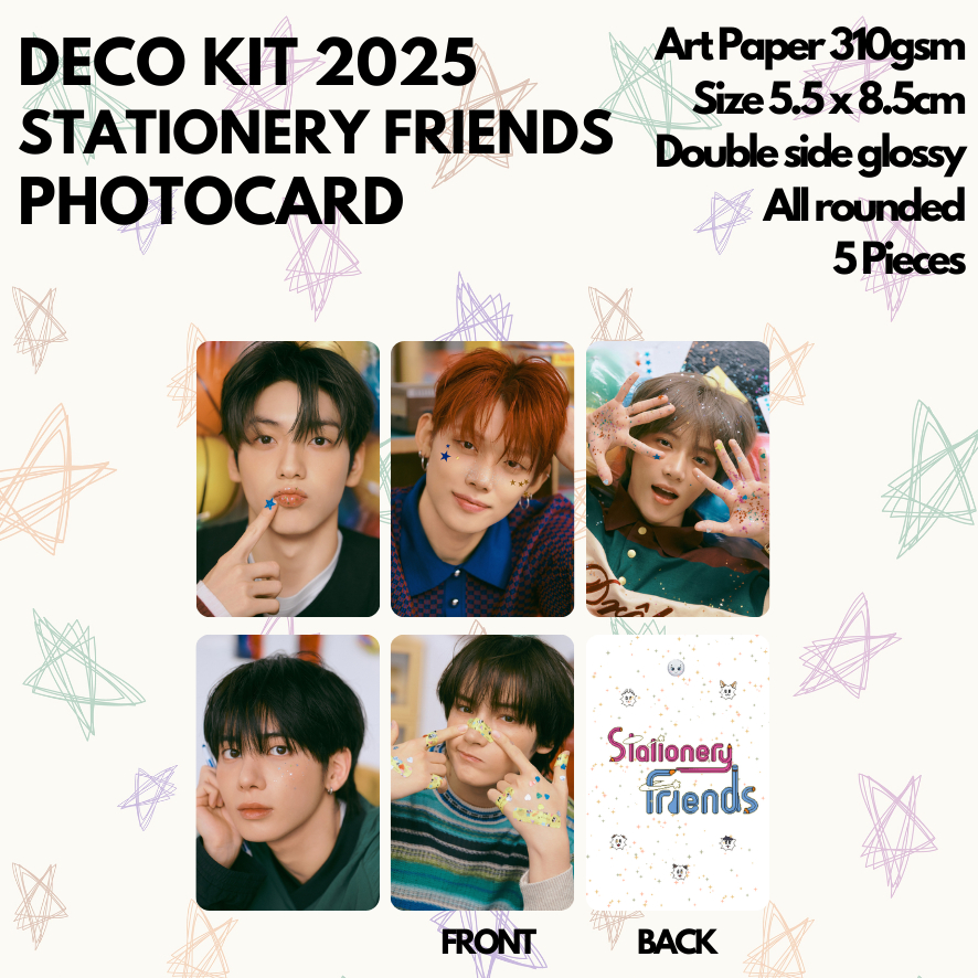 Jual [KUKIRA] Photocard Deco Kit 2025 Stationery Friends Soobin Yeonjun Beomgyu Taehyun ...