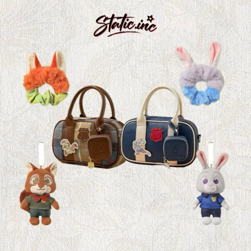 Jual PO | MINISO X ZOOTOPIA BOSTON BAG ZOOTOPIA SCRUNCHIE DAN BAG CHARM ...