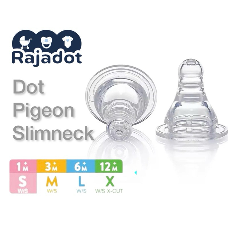 Jual RAJA Dot pigeon slimneck peristaltic plus caliber/dot botol susu ...