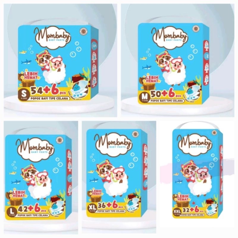 Jual Live Mombaby pants [ S54+6, M50+6, L42+6, XL36+6, XXL32+6 ] | Shopee Indonesia