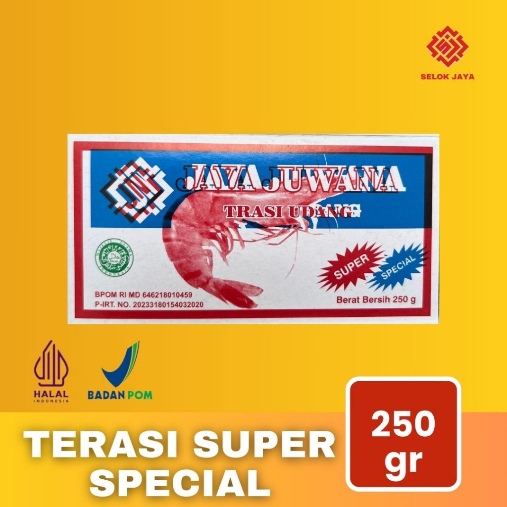 Jual TERASI UDANG SUPER SPECIAL SELOK JAYA 250g | Shopee Indonesia