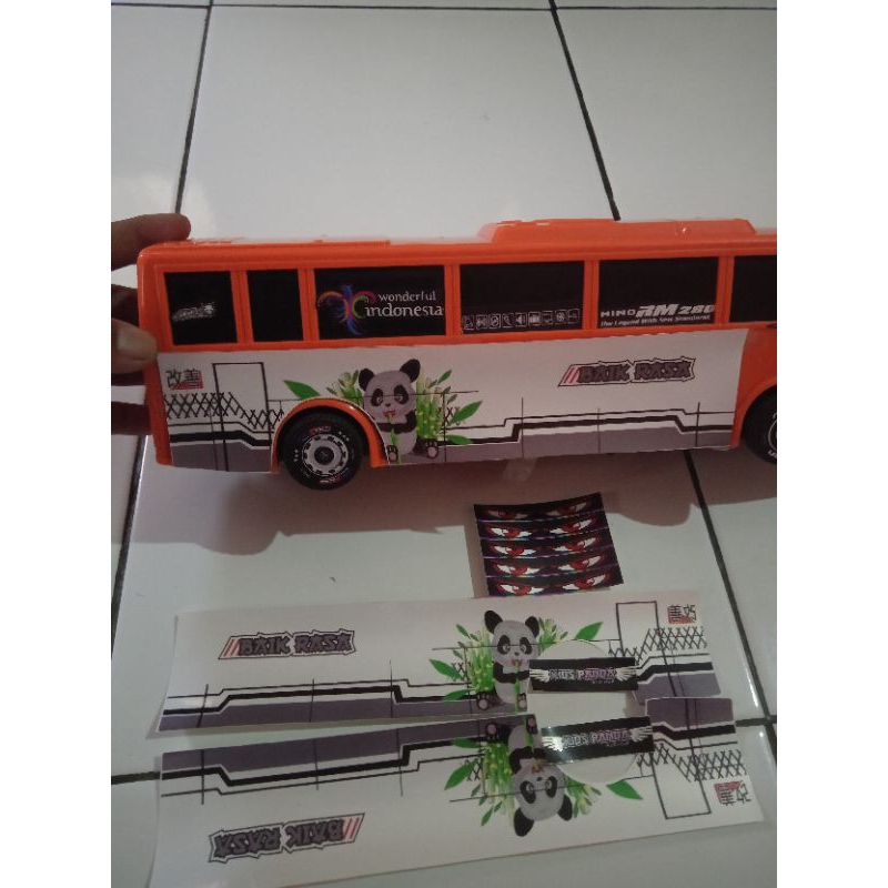 Jual stiker livery miniatur bus kids panda | Shopee Indonesia