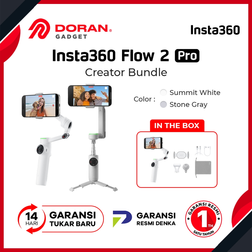 Jual Insta360 Flow 2 Pro Creator Gimbal Stabilizer Smartphone Insta 360 Flow 2 Pro Garansi Resmi ...