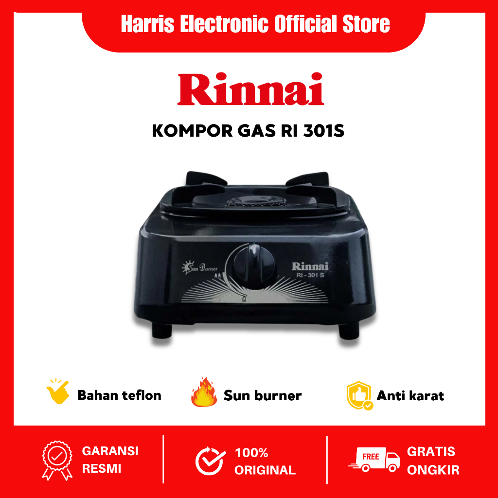 Jual Rinnai Kompor Gas RI301S 1 Tungku Garansi Resmi | Shopee Indonesia