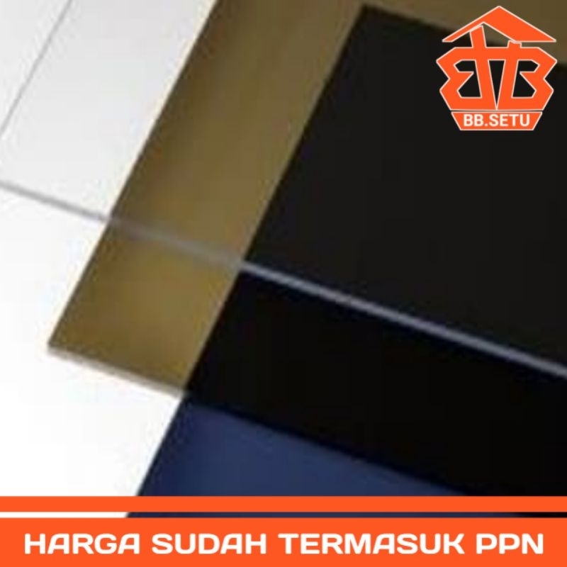 Jual SolarFlat Solid Polycarbonate 6 mm @6 Meter | Shopee Indonesia