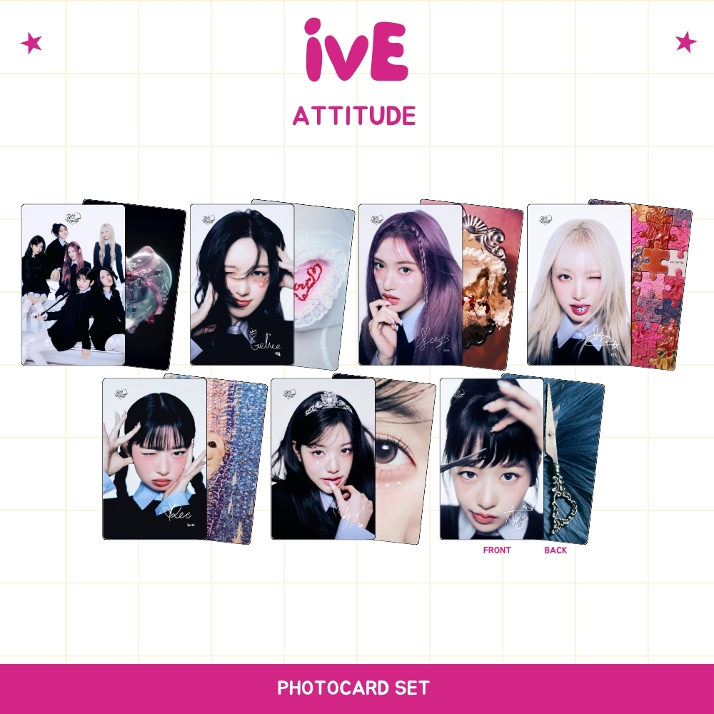 Jual PHOTOCARD IVE EMPATHY REBEL HEART 2SISI (ISI 7 PCS + LAMINASI 2 SISI) TANDA TANGAN TTD KPOP ...