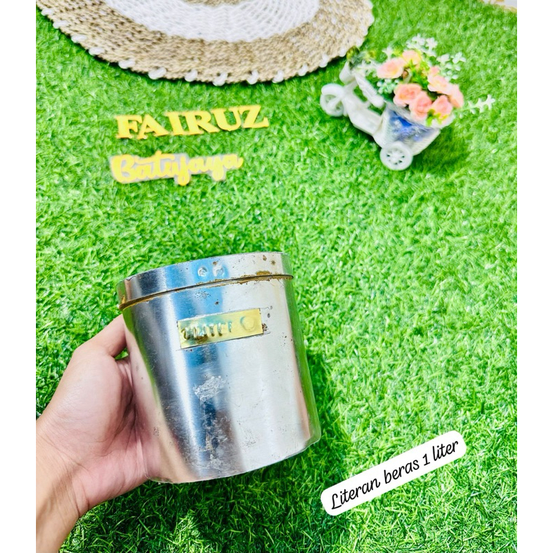 Jual literan beras ukuran 1 liter / alat ukur beras / takeran beras ...